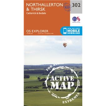 Os Explorer Map Active (302) Northallerton And Thirsk - Catterick And ...