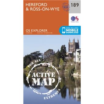 Os Explorer Map Active (189) Hereford And Ross-On-Wye (Os Explorer ...