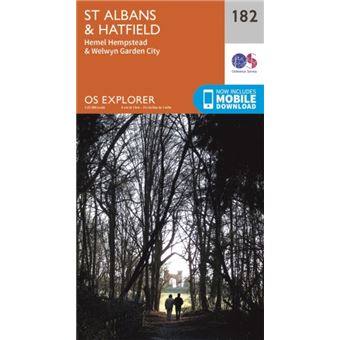 Os Explorer Map (182) St. Albans And Hatfield (Map) Ordnance Survey ...