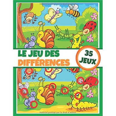 Le jeu des différences - 35 jeux : Cahier d’activités pour enfant- 92 ...