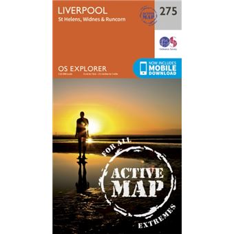 Os Explorer Map Active (275) Liverpool, St Helens - Widnes And Runcorn ...