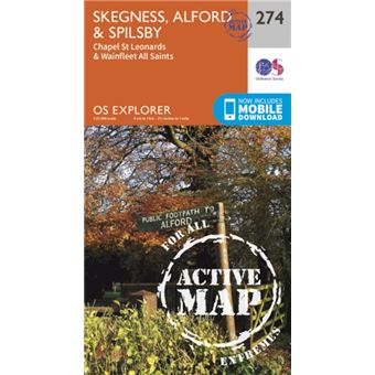 Os Explorer Map Active (274) Skegness, Alford And Spilsby (Os Explorer ...