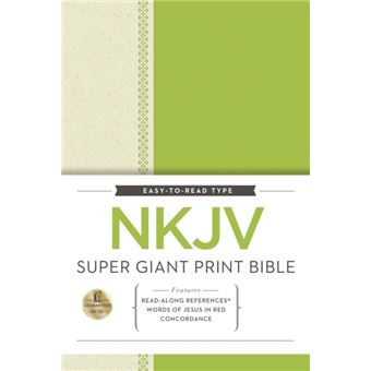 Nkjv Super Giant Print Reference Bible (Hardcover) Thomas Nelson, - cartonné - Thomas Nelson ...