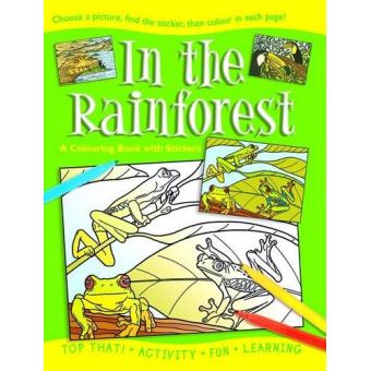 Sticker Colouring Book - In the Rainforest (Sticker Colouring Books ...