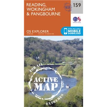 Os Explorer Map Active (159) Reading, Wokingham And Pangbourne (Os ...