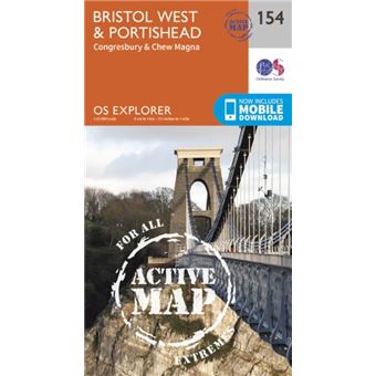 Os Explorer Map Active (154) Bristol West And Portishead (Os Explorer ...