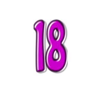 Figurine Géante - Chiffre 18 - Article et décoration de fête - Achat ...