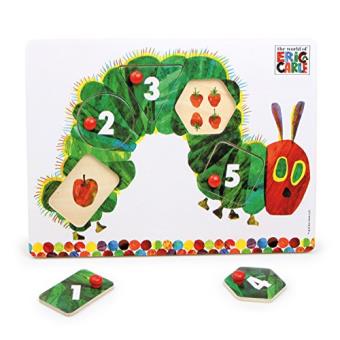 La chenille qui fait des trous : Puzzle en bois, 21cm. - Autres ...