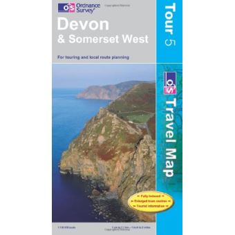 Devon and Somerset West (OS Travel Series - Tour Map) (OS Travel Map ...