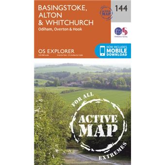 Os Explorer Map Active (144) Basingstoke, Alton And Whitchurch (Os ...