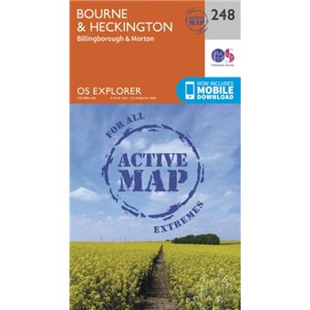 Os Explorer Map Active (248) Bourne And Heckington (Os Explorer Active ...