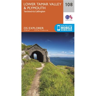 Os Explorer Map (108) Lower Tamar Valley And Plymouth (Map) Ordnance ...