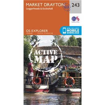 Os Explorer Map Active (243) Market Drayton, Loggerheads And Eccleshall ...