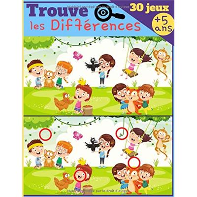 Trouve les Différences - 30 JEUX: Dès 5 ans - Livre de jeux pour enfant ...