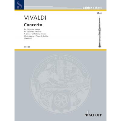 Partitions classique SCHOTT VIVALDI ANTONIO - CONCERTO A MINOR RV 461/PV 42 - OBOE, STRINGS AND ...