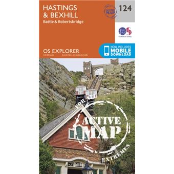 Os Explorer Map Active (124) Hastings And Bexhill (Os Explorer Active ...