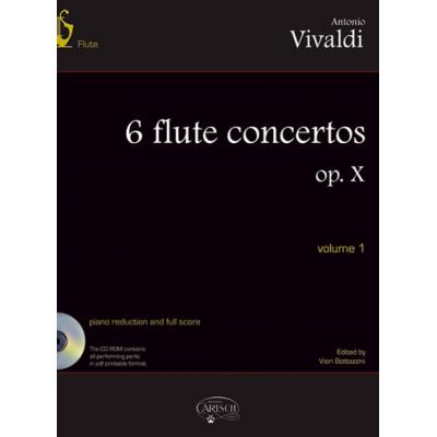 Partitions classique CARISCH VIVALDI ANTONIO - 6 FLUTE CONCERTOS OP.X ...