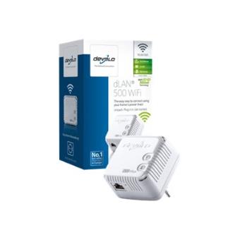 devolo dLAN 500 WiFi - Pont HomePlug 1.0 2,4 Ghz - Branchement mural ...