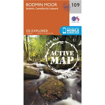 Os Explorer Map Active (109) Bodmin Moor (Os Explorer Active Map) (Map ...