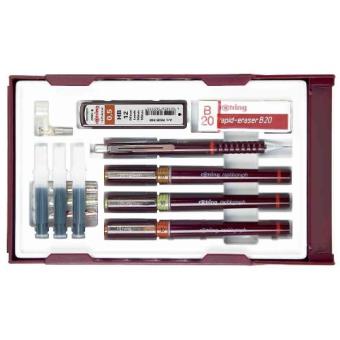 -6€78 sur Rotring Kit combi rapidograph "College Set", 0,1-0,5 mm ...