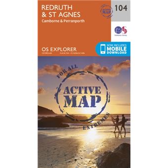 Os Explorer Map Active (104) Redruth And St Agnes (Os Explorer Active ...