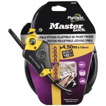 Master lock câble python noir 4.50 m - Antivol à la Fnac