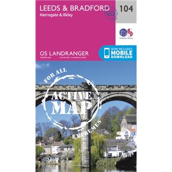 Landranger Active (104) Leeds & Bradford, Harrogate & Ilkley (Os ...