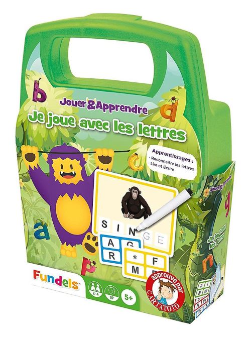 Je joue avec les lettres Cartamundi Fundels - Jeu écriture et lettres ...