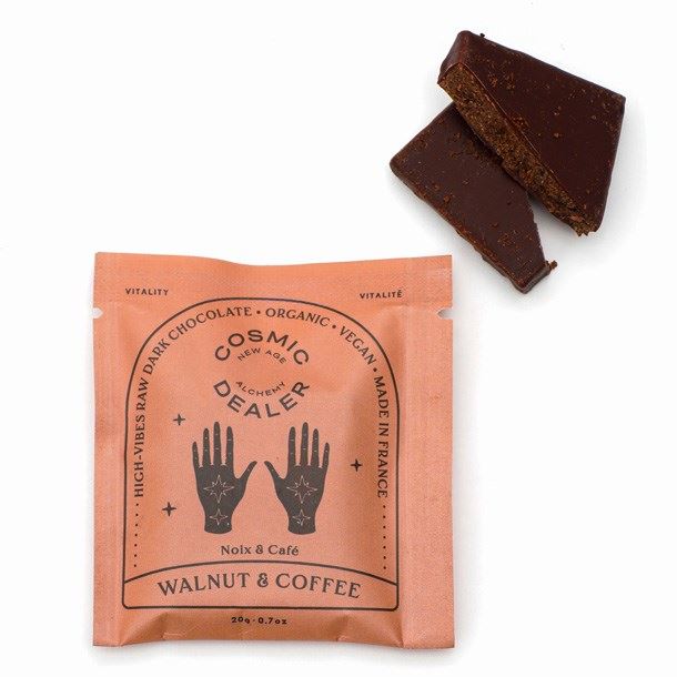 Épicerie sucrée Cosmic dealer Chocolat noir cru chakra café bio 20 g ...