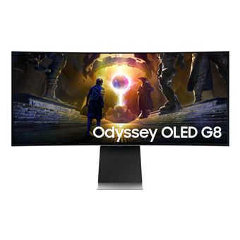 Ecran PC Gaming Samsung Odyssey OLED G8 34" Incurvé 175 Hz UWQHD Gris ...