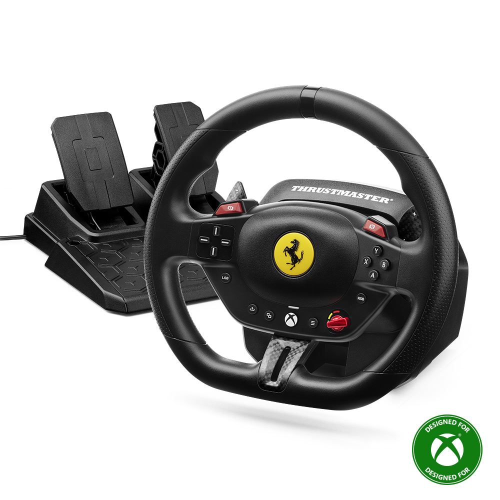 Volant gaming Thrustmaster T98 Ferrari 296 GTS + Pédalier T2PM Noir ...