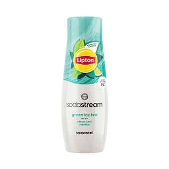Concentré Sodastream Lipton Green Ice Tea Saveur Menthe Citron Vert ...