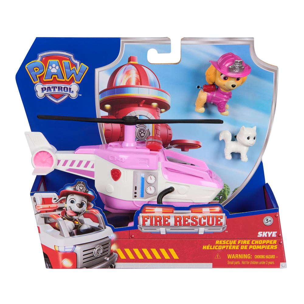 Figurines et véhicule Paw Patrol Pat’Patrouille Fire Rescue Stella ...