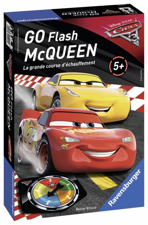 Jeu de course Ravensburger Cars 3 Go Flash McQueen ! - Jeux classiques ...