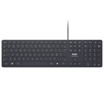 Clavier filaire USB Port Designs Noir - Clavier - Achat & prix | fnac