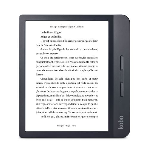Liseuse numérique Kobo by Fnac Libra H2O 7" 8 Go H2O Noir - Liseuse ...