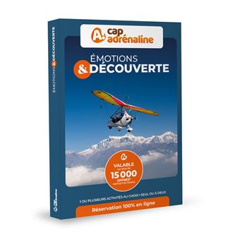 Coffret cadeau Cap Adrénaline Emotions & Découverte - Coffret cadeau ...
