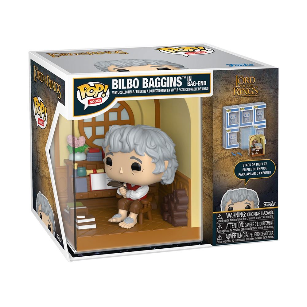 Funko Pop! Nooks Figura de Vinyl The Lord of the Rings Serie 11: Bilbo ...