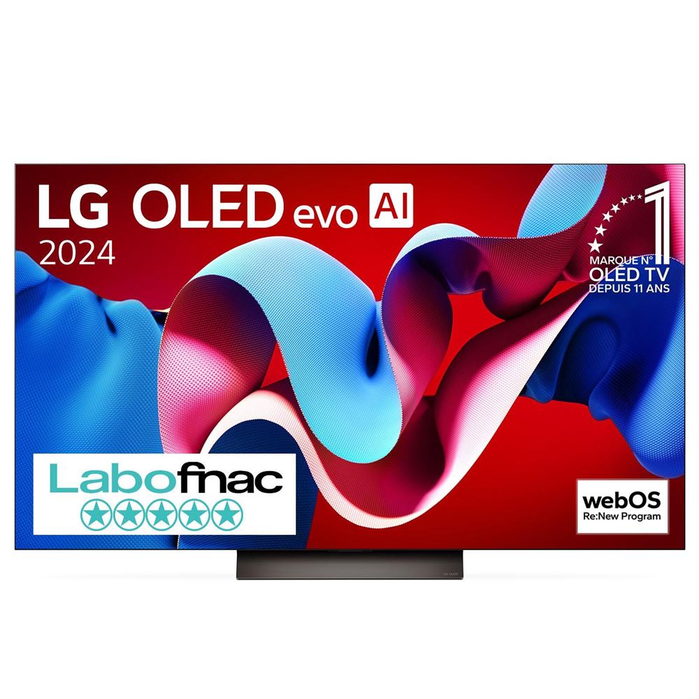 TV OLED Evo LG OLED55C4 139 cm 4K UHD Smart TV 2024 Noir et Brun - OLED TV - Achat & prix | fnac
