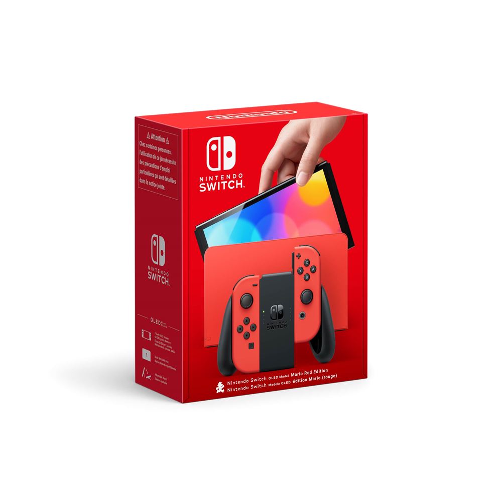 Console Nintendo Switch modèle OLED Edition Mario Rouge - Console ...