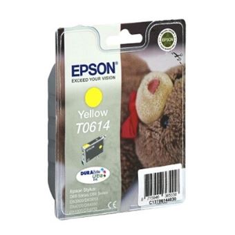 Epson T0614 - 8 ml - jaune - original - blister avec alarme sonore ...
