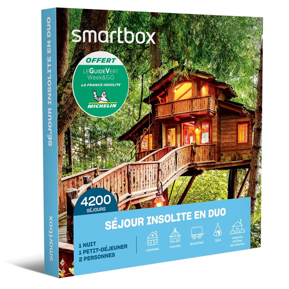Coffret cadeau SmartBox Séjour insolite en duo Michelin - Coffret cadeau - Achat & prix | fnac