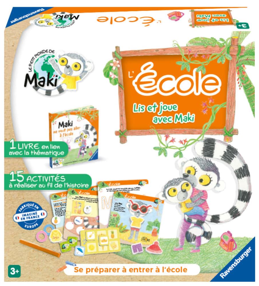 Jeu éducatif Ravensburger Maki ne veut pas aller à l'école La maternelle - Autre jeux éducatifs ...
