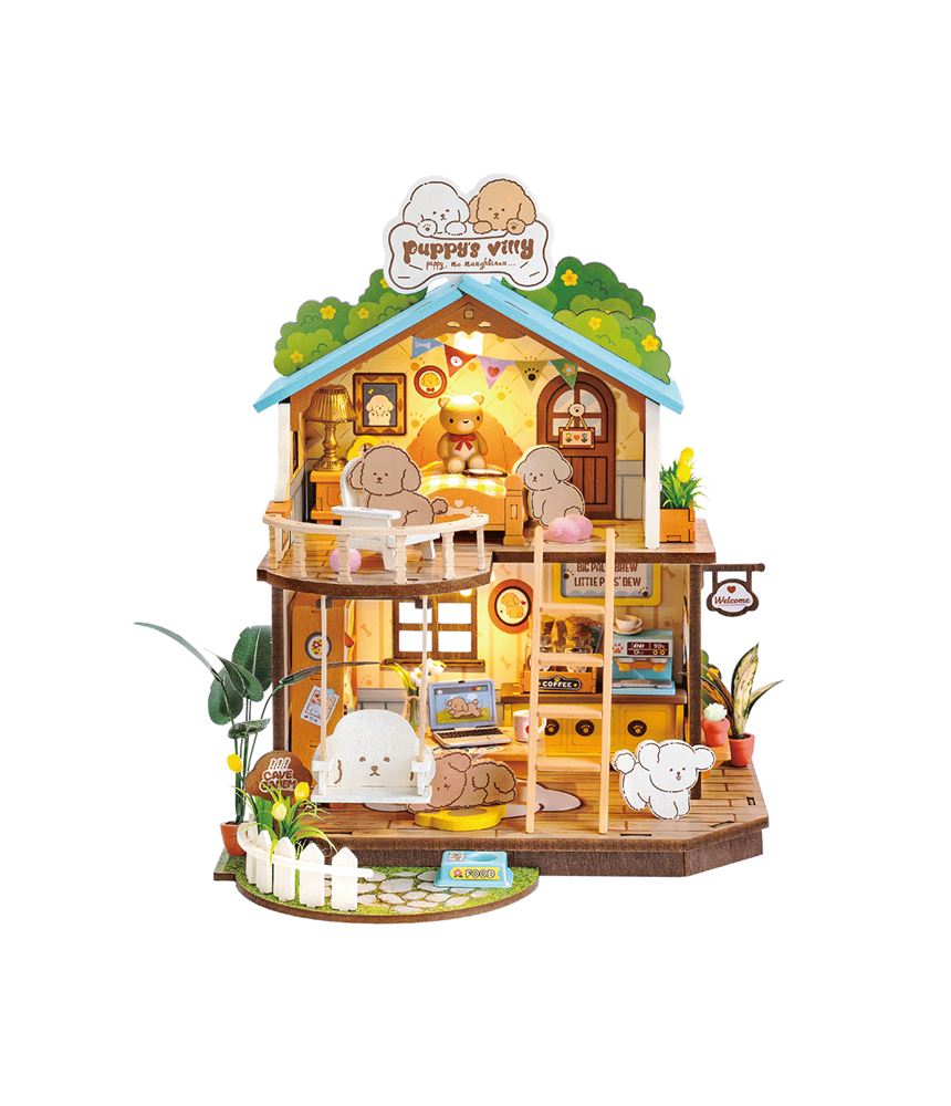 Rolife Pupy's Cozy Village - Book Nook - DIY-Miniatur-Haus - Modell ...