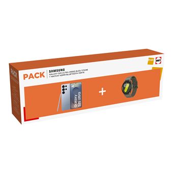 Pack Smartphone Samsung Galaxy S25 Ultra 6,9" 5G Nano SIM 256 Go Bleu Titane + Watch7 ...