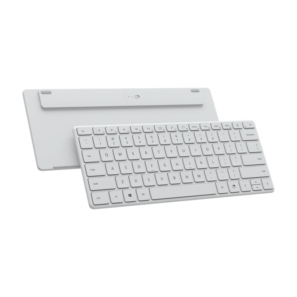 Clavier sans fil Bluetooth Microsoft Compact Gris Glacié - Clavier ...