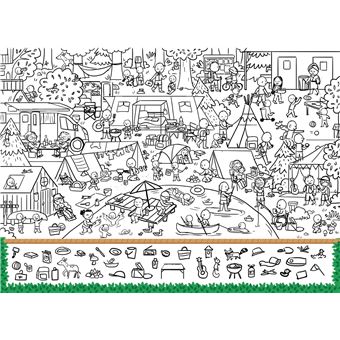 Puzzle Nathan Au Camping Cherche et Trouve 100 pièces - Puzzle - Achat ...