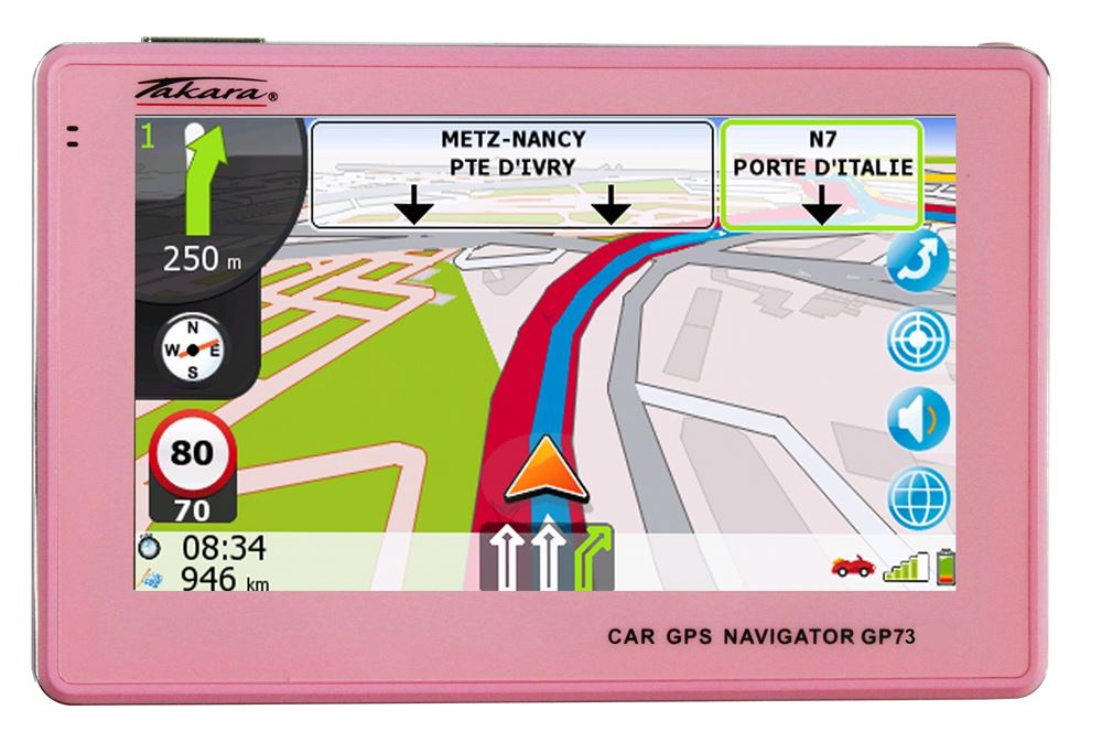 -33% sur Navigateur GPS Takara GP73PCAV Nomade 4.3'' Rose - GPS - Achat & prix | fnac
