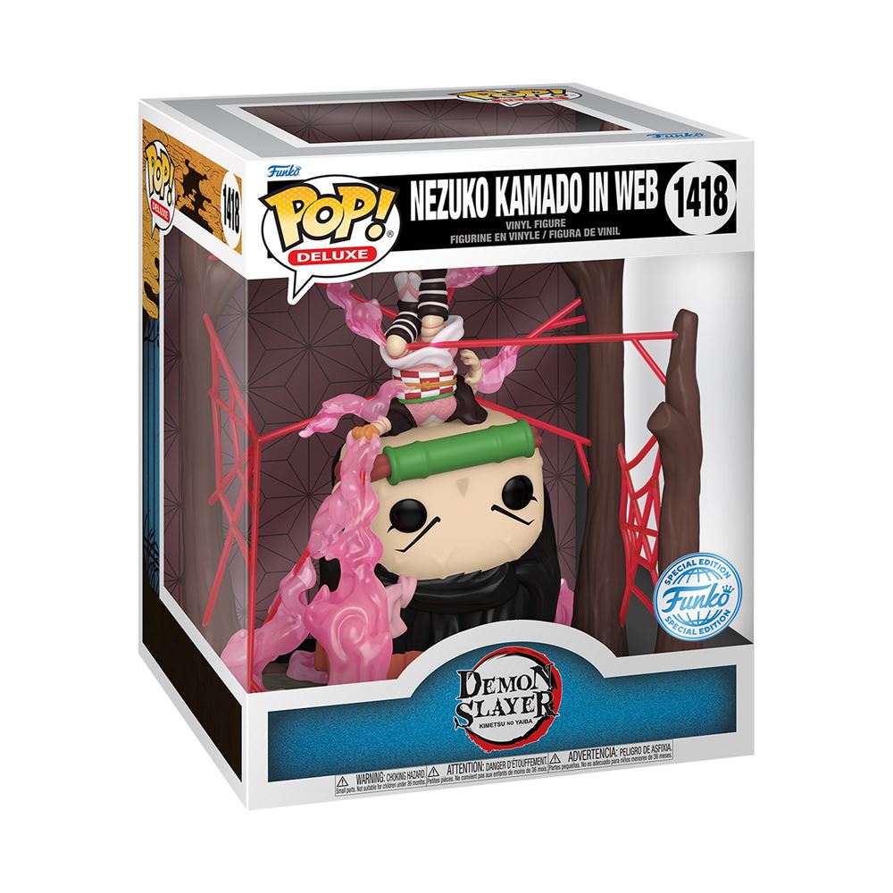 Figurine Funko Pop Deluxe Demon Slayer Nezuko in Web - Figurine de ...