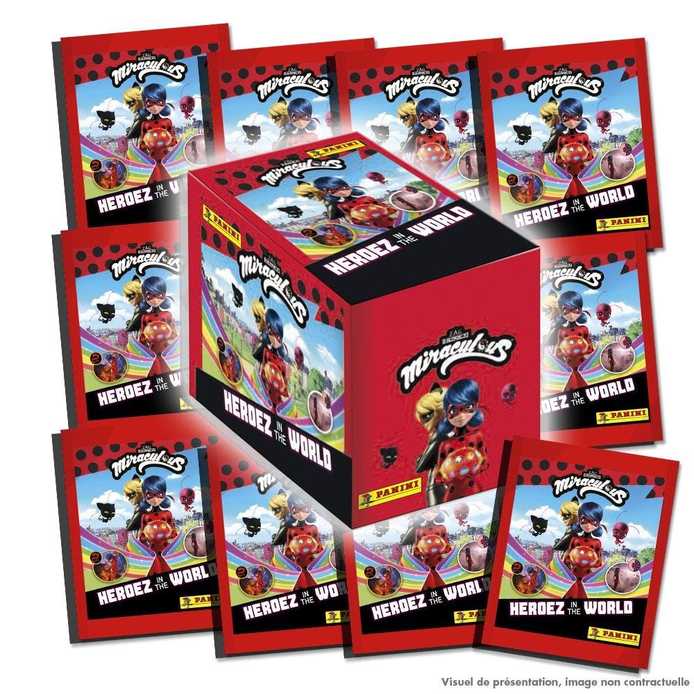 Jeu De Cartes Panini Miraculous 5 Boîte 50 Pochettes - Carte à